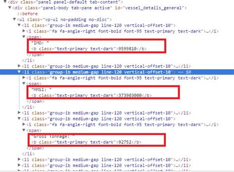 excel how to fetch data inside tag while web scraping in vba stack