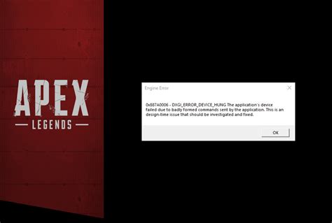fix apex legends dxgi error device hung engine error on nvidia gpus