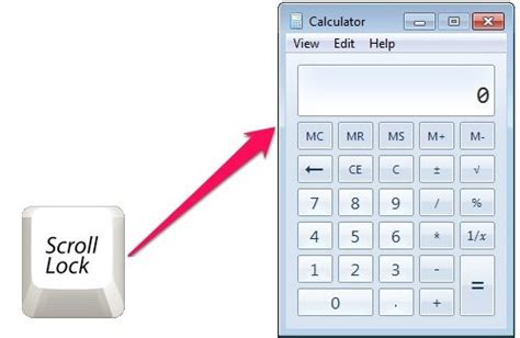 use scroll lock key to launch calculator