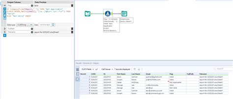 solved validate email address with formula tool and outpu alteryx