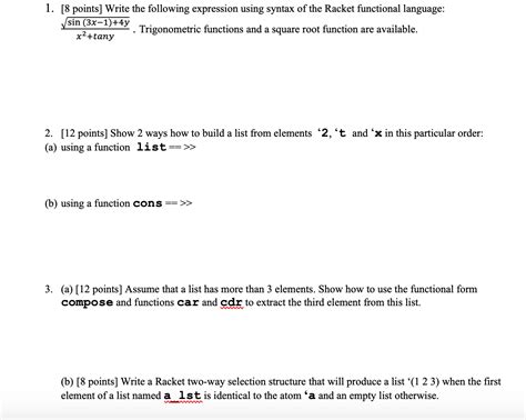 solved 6 [15 points] write a racket function that computes