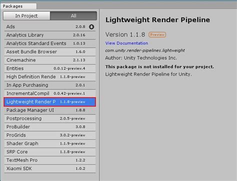 unity 2018 prise en main du lightweight render pipeline demonixis games