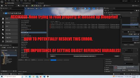 accessed none trying to read blueprint the importance of setting