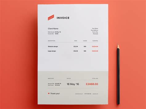 30 creative invoice designs you would love to send yourself