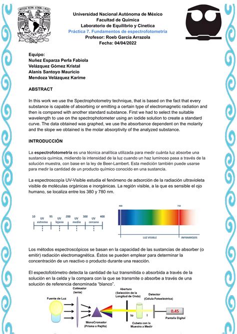 Fundamentos De Espectrofotometría Pdf