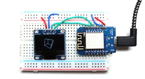 3d wireframe cube with micropython — basic 3d model