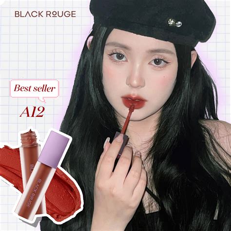 Son Kem Lì Black Rouge A12 Đỏ Nâu Gạch Trầm Airfit Velvet Tint 4 5g
