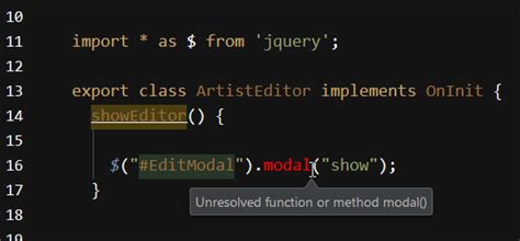 34 unresolved function or method javascript javascript overflow