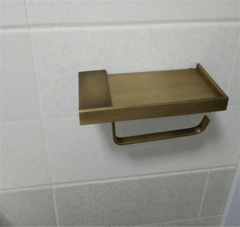 Mz Gold Unique Wall Mounted Brushed Brass Toilet Paper Holder