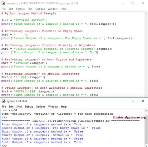 python isupper function