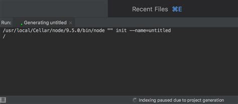 node js stuck creating new ember project in webstorm with ember js