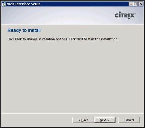how to install and configure web interface for xendesktop