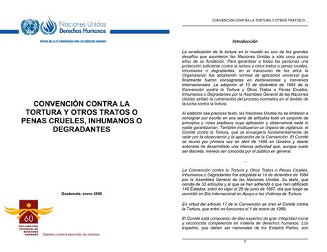 Convención Contra La Tortura Y Otros Tratos O Penas Cruelas Inhumanos