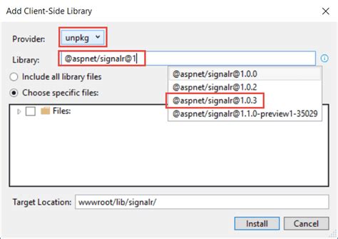 get started with asp core signalr microsoft docs