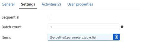 processing tables in parallel using azure data factory