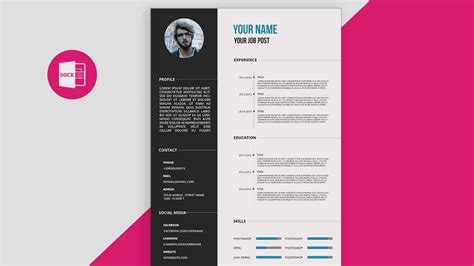 do it yourself tutorials cv resume template design