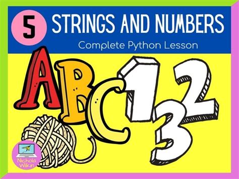 python strings and numbers teaching resources