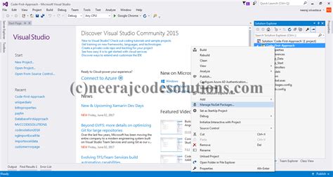 entity framework code first approach in mvc with example step by step