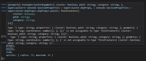 javascript how to use use supercluster with typescript stack overflow