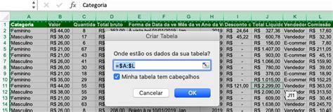 Como Fazer Uma Tabela No Excel Usando O Modelo De Formato Tabela