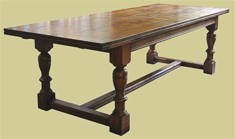 extending oak dining table 17th century style bespoke dining room