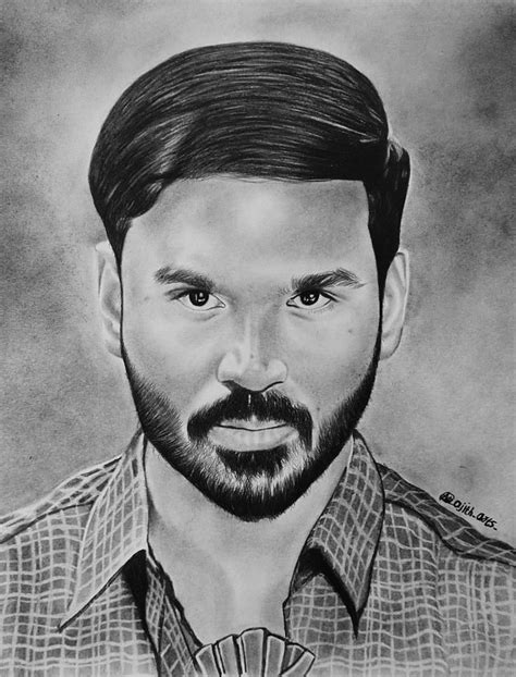 Dhanush Pencil Drawing Pencil Drawings Drawings Male Sketch