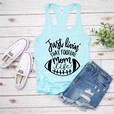 Livin That Football Mom Life Svg Football Svg Football Shirt Etsy