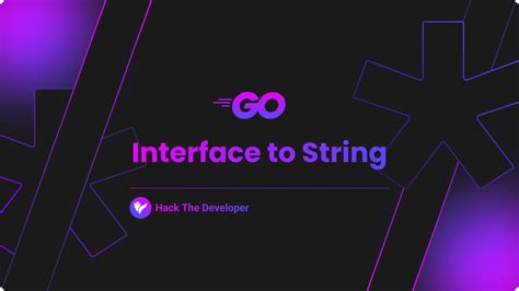 how to convert golang interface to string