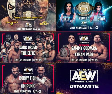 Aew Dynamite Match Card Template
