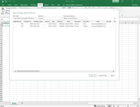 csv file export issue grip