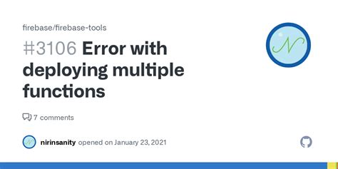 error with deploying multiple functions · issue 3106 · firebase