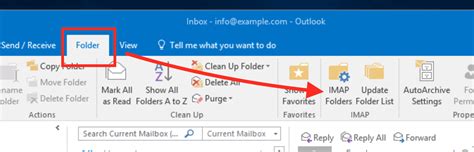 how to fix slow outlook imap subscribed folders synchronization ecenica