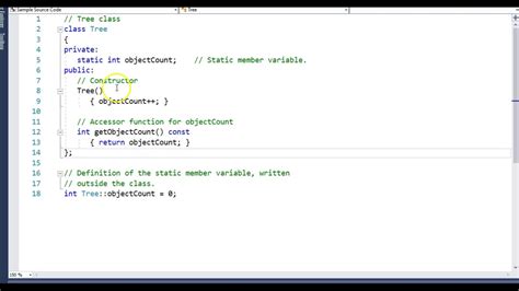 static member variables youtube