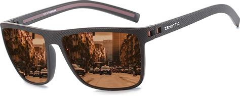 Zenottic Polarized Sunglasses For Men Lightweight Tr90 Frame Uv400
