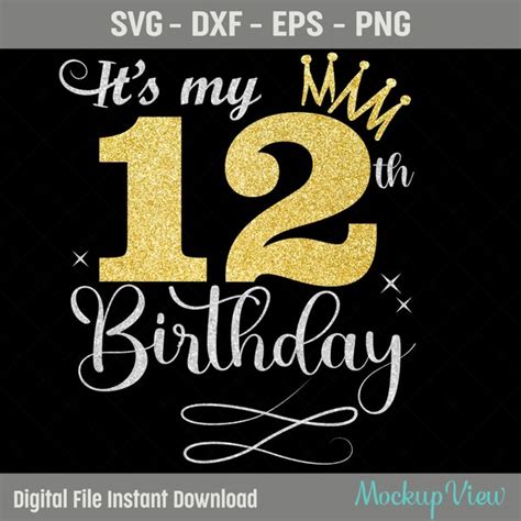 12th Birthday Etsy