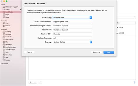 how to generate a csr on mac os servers helpdesk