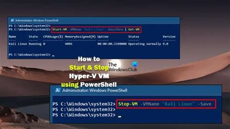 How To Start And Stop Hyper V Vm Using Powershell Batch File Hyper Router