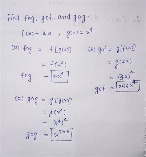 [solved] Find Fog G O F And G O G F X 4x G X 14 A Fog