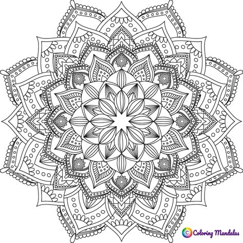 Difficult Mandalas For Adults Coloring Home