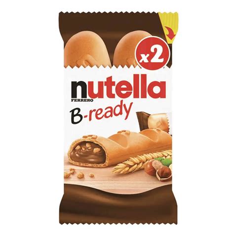 Bolachas Crocantes Recheadas Com Chocolate B Ready Nutella Nutripédia
