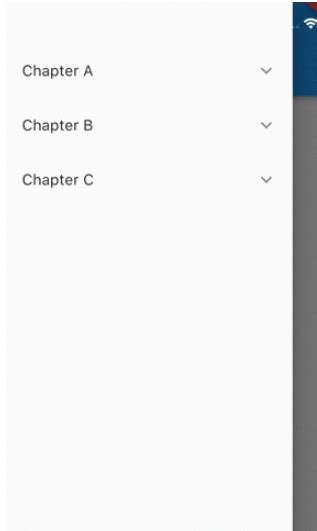 flutter dropdown in listtile drawer stack overflow