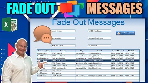 how to add a fade out message in any excel workbook in just a few