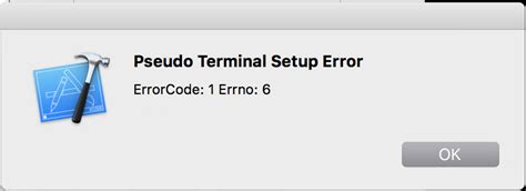 [solved] pseudo terminal setup error when running ios 9to5answer
