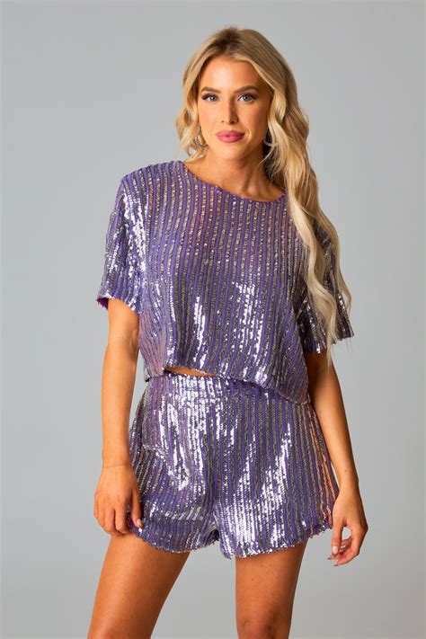 Buddylove Laura Sequin Set Purple