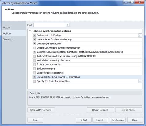 transferring tables from different schemas