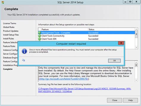sql server 2014 installation