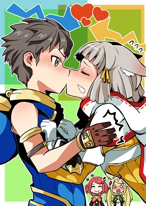 Pyra Mythra Nia And Rex Xenoblade Chronicles And 1 More Drawn By