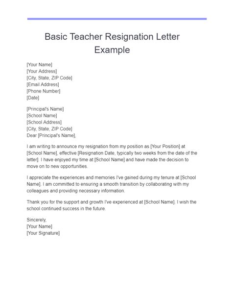 15 Teacher Resignation Letter Examples How To Write Tips Examples