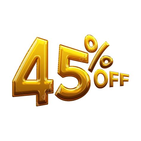Golden Number Up To 45 Percent Off Vector Golden Number Up To 45 Up