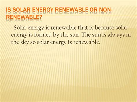 Ppt Solar Energy The Power Of The Sun Powerpoint Presentation Free